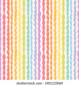 Abstract Seamless Pattern Rainbow Wavy Lines Stock Vector (Royalty Free) 1849242976 | Shutterstock