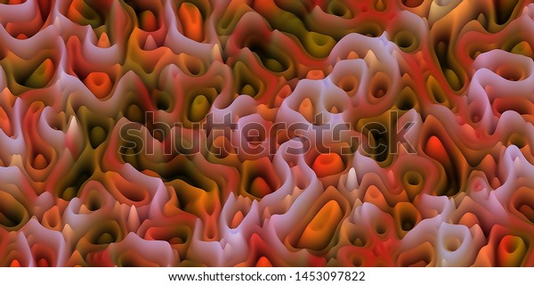 Abstract Seamless Texture Smooth Waxy Spikes Stock Illustration ...