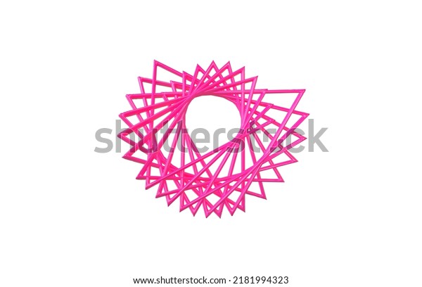 Abstract Shape 3d Model Render Image Stock Illustration 2181994323
