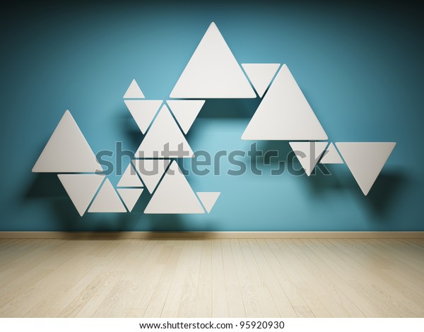Abstract Shape Triangles Interior Stock Illustration 95920930 ...