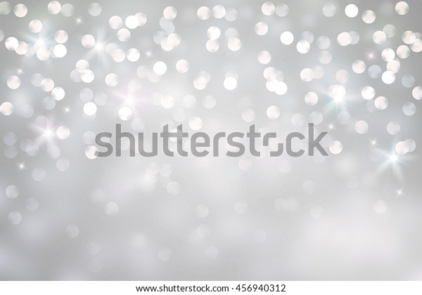 Abstract Silver Bokeh Background Stock Illustration 456940312 ...