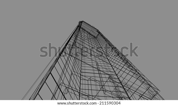 Abstract Skyscraper Building Stock Illustration 211590304 | Shutterstock