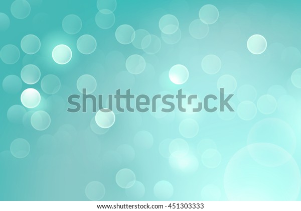 Abstract Teal Bokeh Background Stock Illustration 451303333