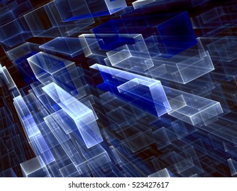 Abstract Tech Background Computergenerated Image Fractal Stock ...