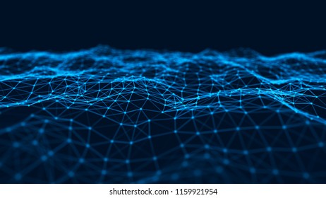 Abstract Technology Background Network Connection Structure Stock ...