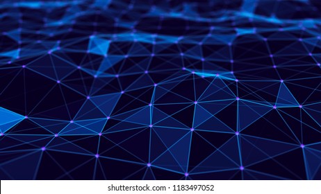 Abstract Technology Background Network Connection Structure Stock ...