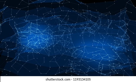 Abstract Technology Background Network Connection Structure Stock ...