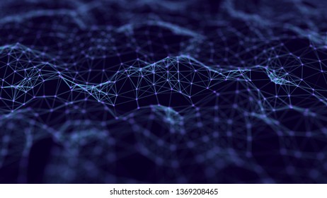Abstract Technology Background Network Connection Structure Stock ...