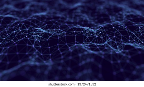 Abstract Technology Background Network Connection Structure Stock ...