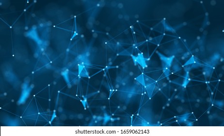 Abstract Technology Background Network Connection Structure Stock ...