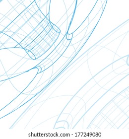 Abstract Technology Technical Drawing Background Stock Illustration ...