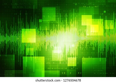 Abstract Technology Wave Line Pattern Background Stock Illustration ...