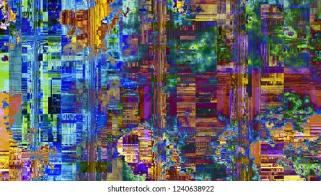 Abstract Texture Artifacts Codec Imitation Grunge Stock Illustration ...