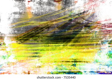 Oil Painting Color Texture On Paper Stock Illustration 181386929
