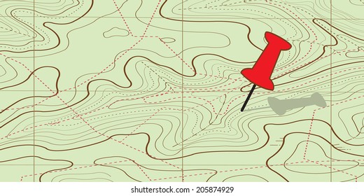 Geography Shapes Map Iso Hips Topography Stock Vector (Royalty Free ...