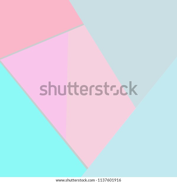 Abstract Triangle Art Vector Pastel Color Stock Illustration 1137601916 ...