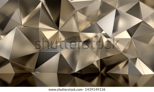 Abstract Triangle Crystal Background 3d Illustration Stock Illustration ...