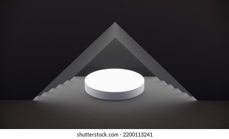 Abstract Triangle Wall Background 3d White Stock Illustration ...