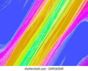 Rainbow Sky On Paper Texture Background Stock Illustration 228309553