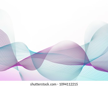 Abstract Wave Grid Background Illustration Stock Illustration ...