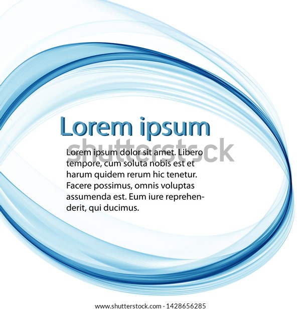 Abstract Waves Form Oval On White Stock Illustration 1428656285