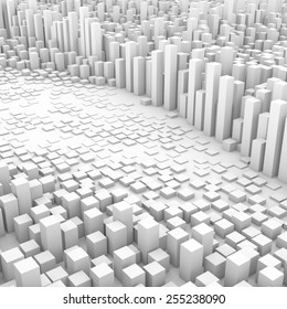 Abstract White Background 3d Blocks Stock Illustration 255238090 ...