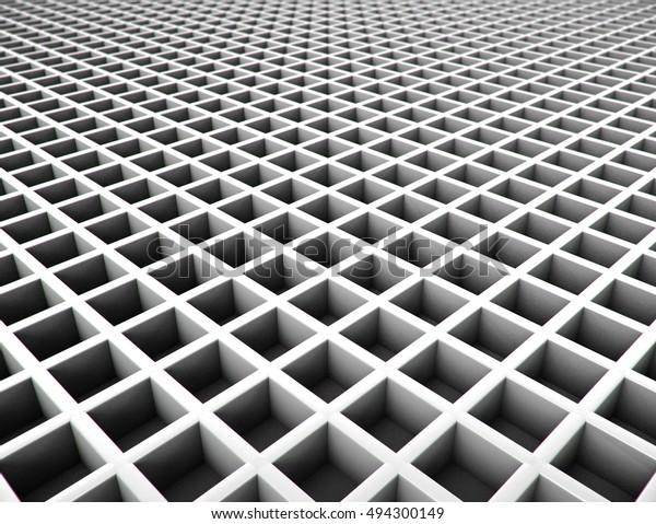 Abstract White Background Sgrid Lines 3d Stock Illustration 494300149 ...