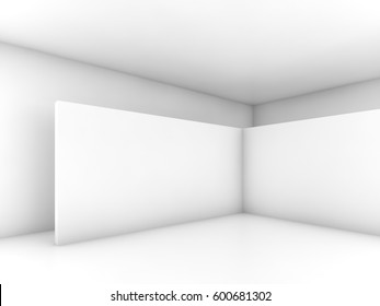 Abstract White Empty Room Interior Minimal Stock Illustration 600681302 ...