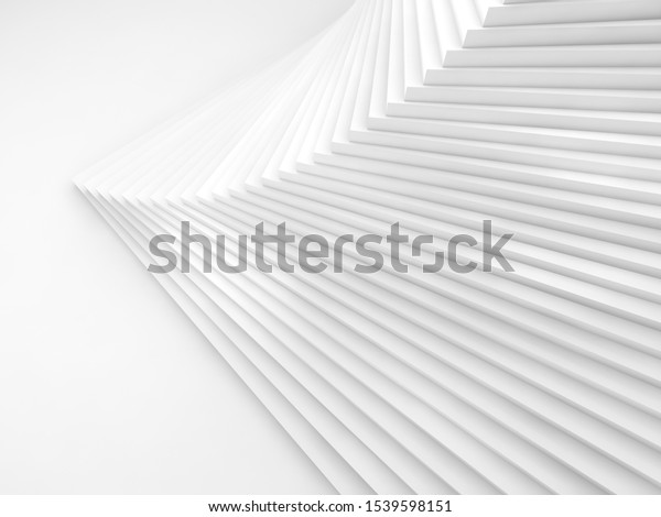Abstract White Geometric Background Parametric Spiral Stock ...