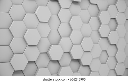 Parametric Hexagonal Pattern 3d Illustration: ภาพประกอบสต็อก 550693747 ...