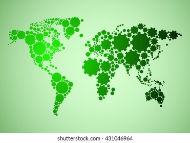 Abstract World Map Stock Illustration 431046964 | Shutterstock