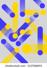 Abstract Yellow Blue Gradient Circle Background Stock Illustration ...