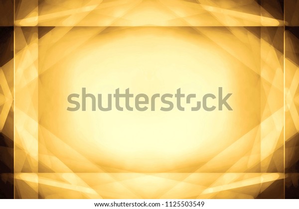 Abstract Yellow Border Frame Background Centre Stock Illustration ...
