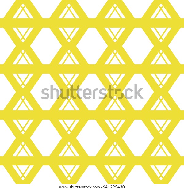 Abstract Yellow Diamond Pattern Stripes On Stock Illustration 641295430 ...
