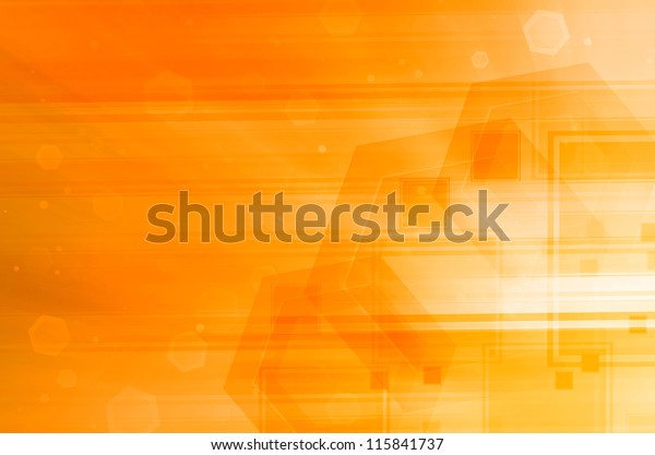 Abstract Yellow Technology Background Stock Illustration 115841737