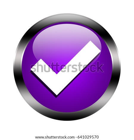 Accept Button Isolated 3 D Illustration Stock Illustration 641029570 ...