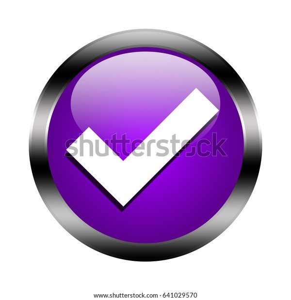 Accept Button Isolated 3d Illustration Stock Illustration 641029570 ...
