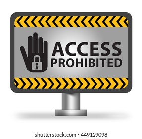 612 No entry authorized person only sign Images, Stock Photos & Vectors ...