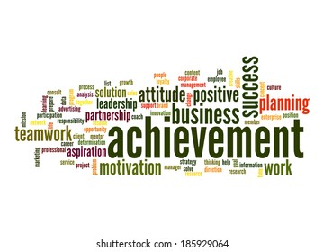 Achievement Word Cloud 스톡 일러스트 185929064 | Shutterstock