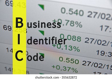Acronym Bic Business Identifier Code Stock Illustration 355632872