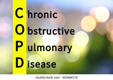 Acronym Copd Chronic Obstructive Pulmonary Disease Stock Illustration ...