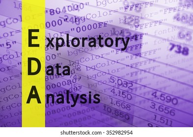 Acronym Eda Exploratory Data Analysis Stock Illustration 352982954 ...