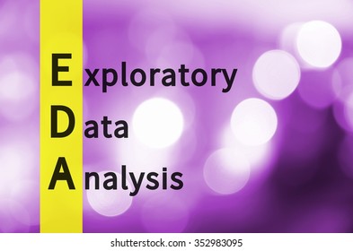 Acronym Eda Exploratory Data Analysis Background Stock Illustration ...