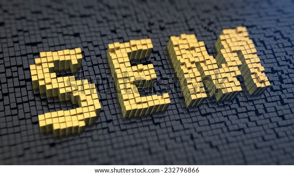 Acronym Sem Yellow Square Pixels On Stock Illustration 232796866 ...