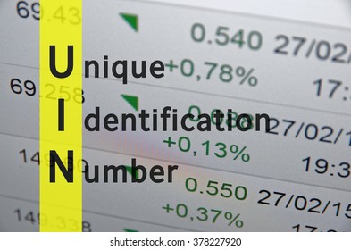 Acronym Uin Unique Identification Number Stock Illustration 378227920 ...