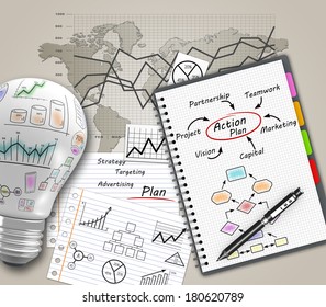 Action Plan Notebook Concept Stock Illustration 180620789 | Shutterstock