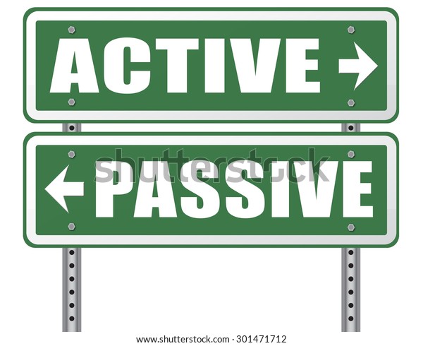 Active Passive Take Action Wait Taking Stock Illustration 301471712