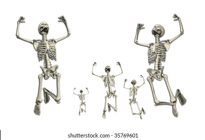 Dancing Skeleton Removing Head Skull Halloween Stock Photo (Edit Now ...