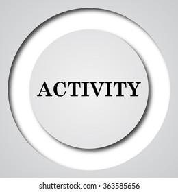 Activity Icon Internet Button On White Stock Illustration 363585656 ...