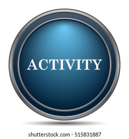 Activity Icon Website Button On White Stock Illustration 566845489